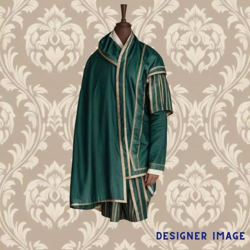 Black Brocade Colonial Jerkin Renaissance Edwardian Brocade Men ...