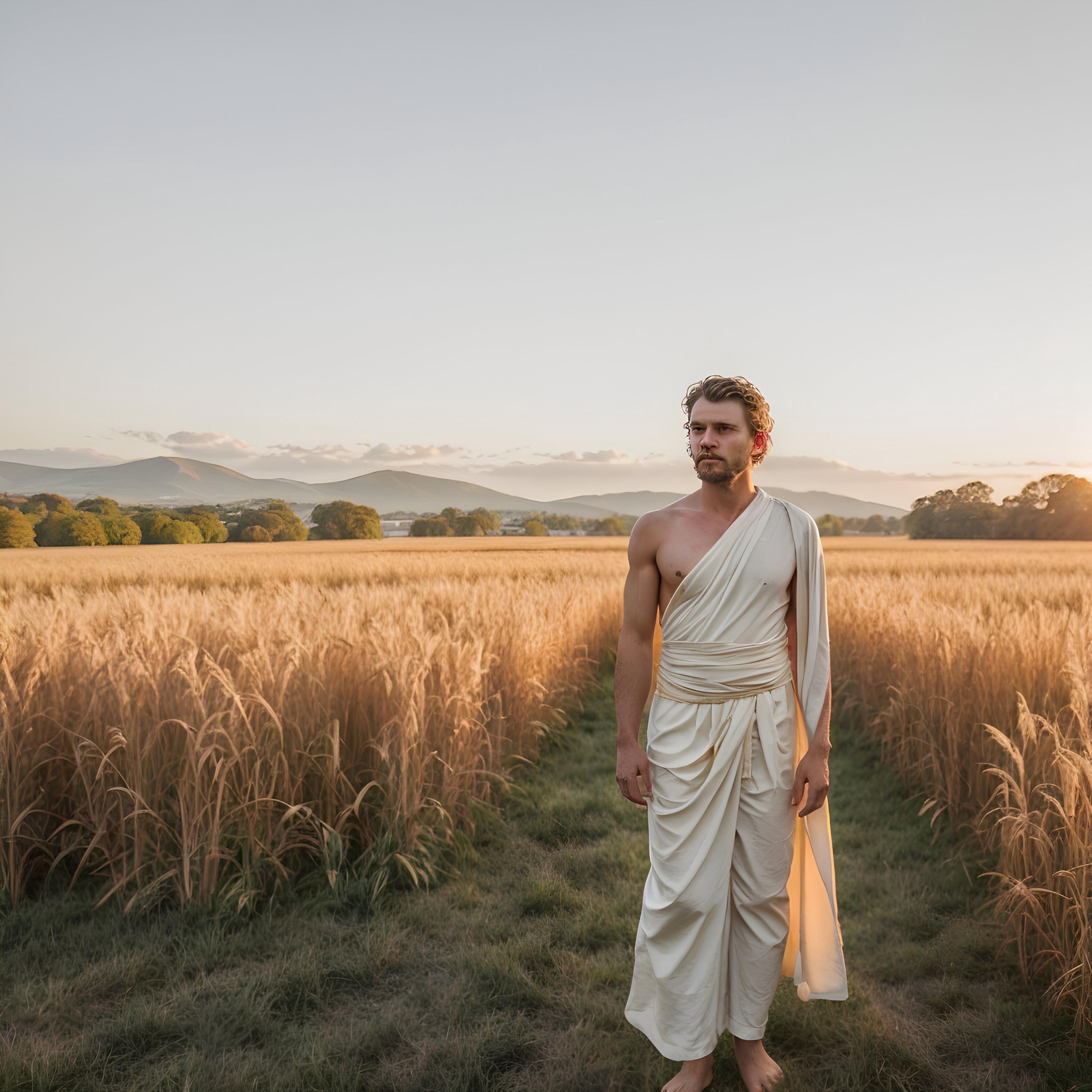 Greek-inspired Men's Medieval Robe | Historical Toga Costume ...
