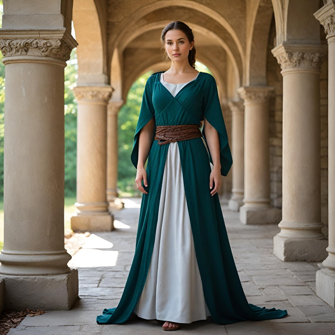 Medieval Norse Viking Dress | Handmade Celtic Linen Gown | Renaissance ...