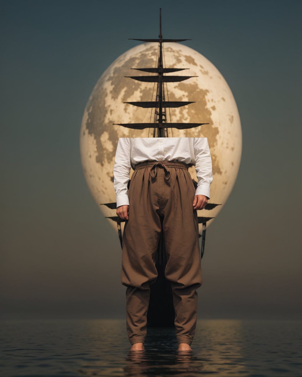 Medieval Pirate Ankle Banded Pants Linen Renaissance Navigator Bottoms ...