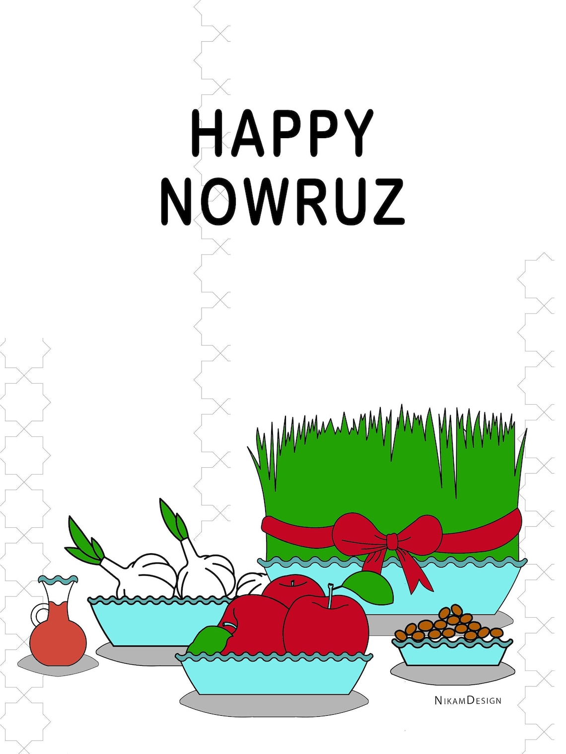 Printable Nowruz Coloring Sheets for Kids and Adults Nowruz Activity ...