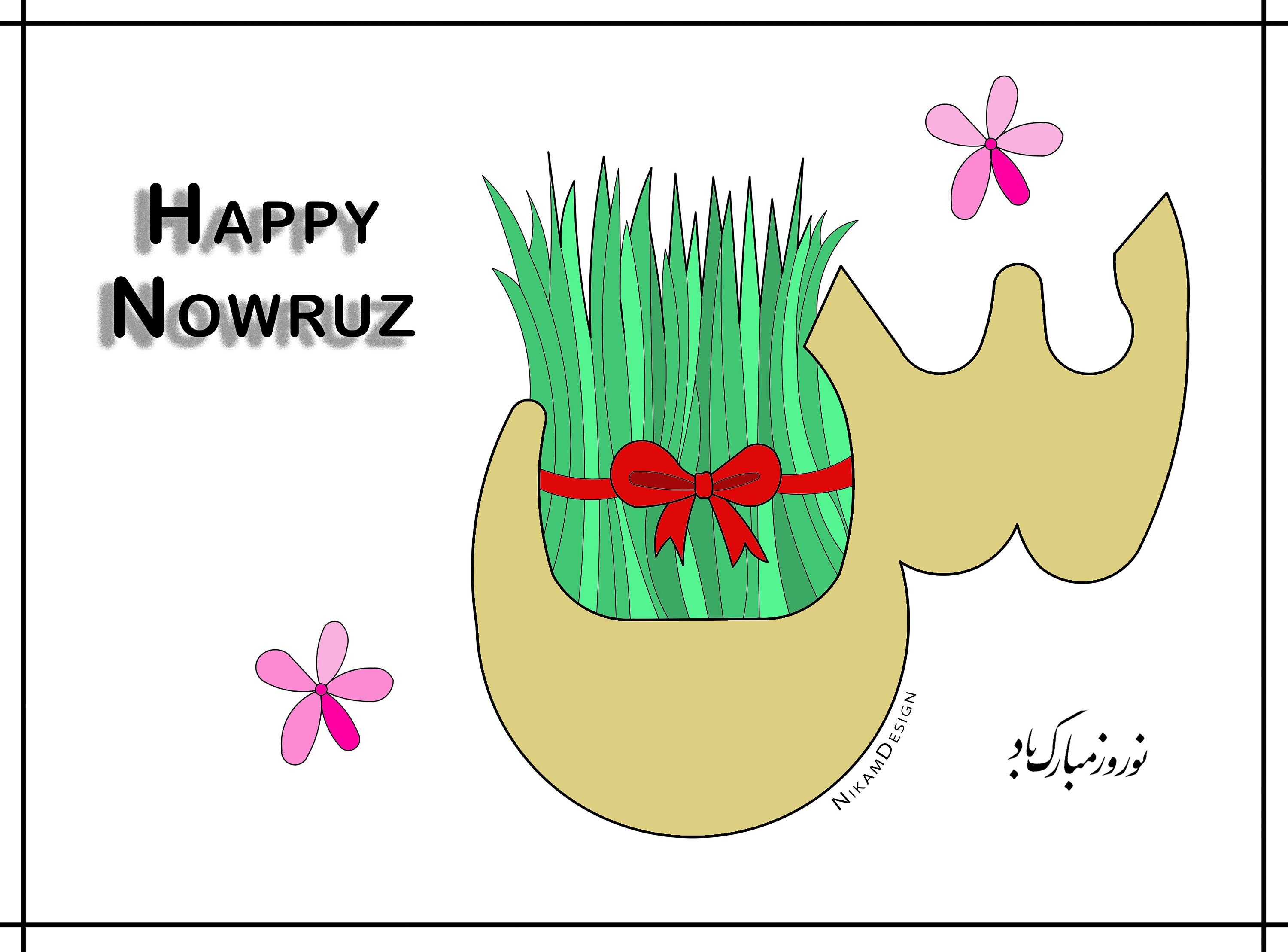Nowruz Coloring Activity for Kids and Adults Six Printable Sheets ...