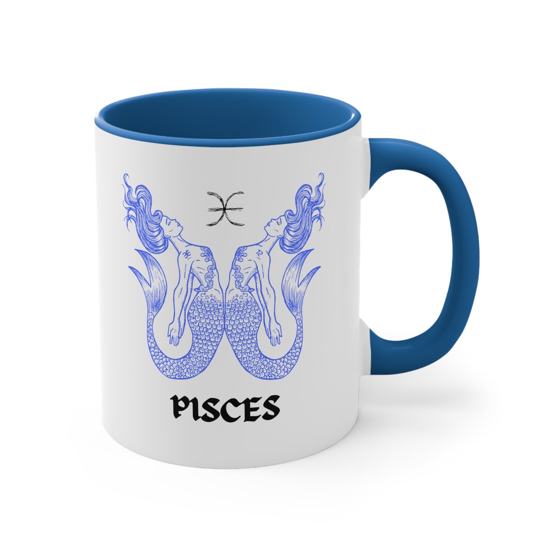 Pisces Coffee Mug Zodiac Signs Coffee Mug Astrology - Etsy