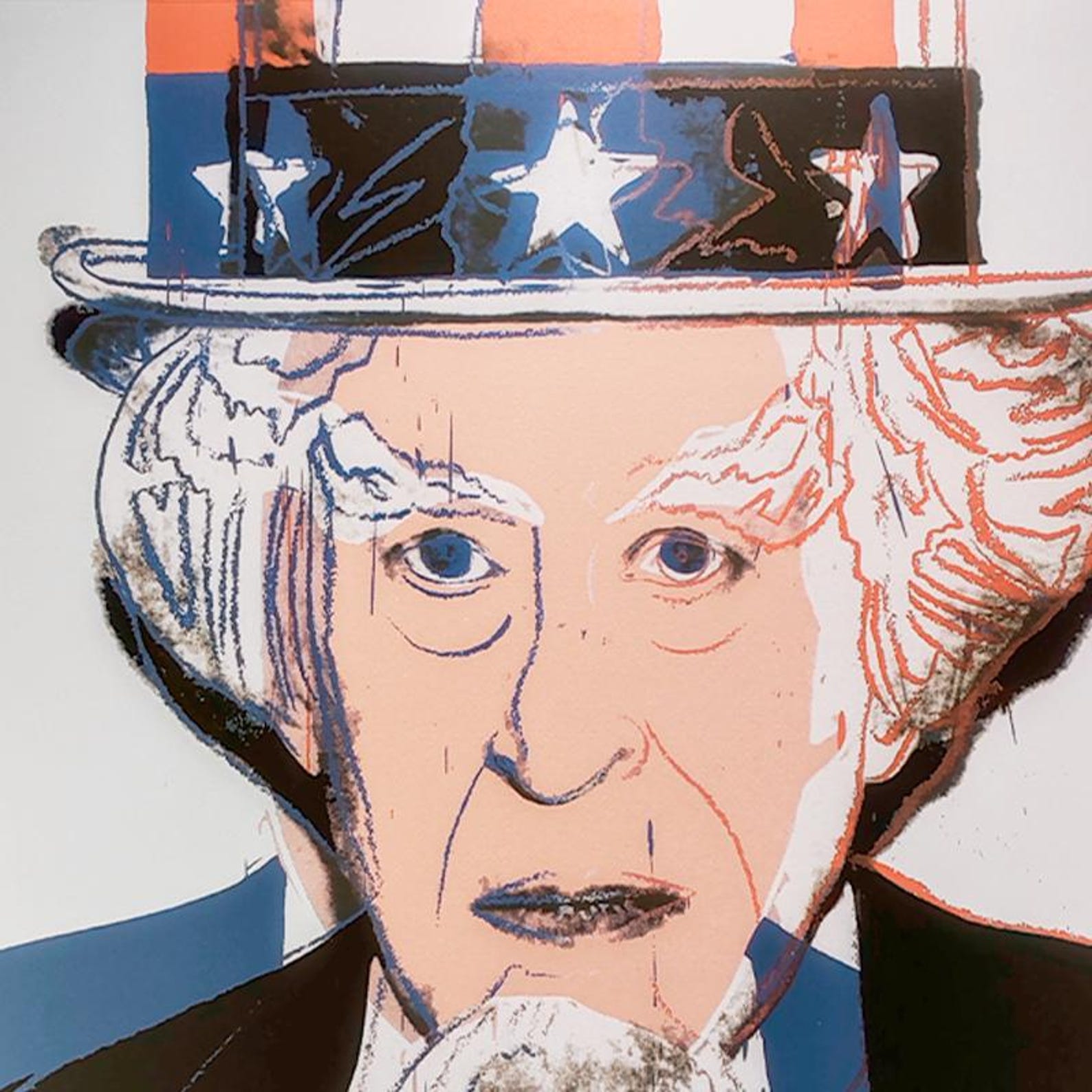1980s Andy Warhol " Uncle Sam " Limited Edition Lithograph by CMOA ...