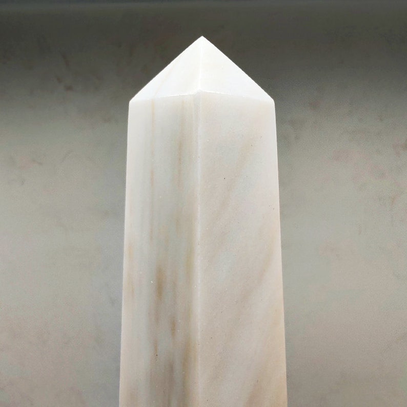 1970s Stunning White Pair of Big Obelisks in Marble of Carrara. Made in ...