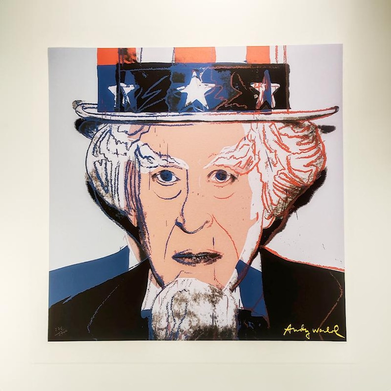 1980s Andy Warhol " Uncle Sam " Limited Edition Lithograph by CMOA ...