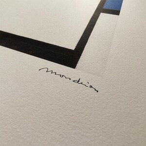 1970s Piet Mondrian Limited Edition Lithograph Numbered in Pencil. - Etsy