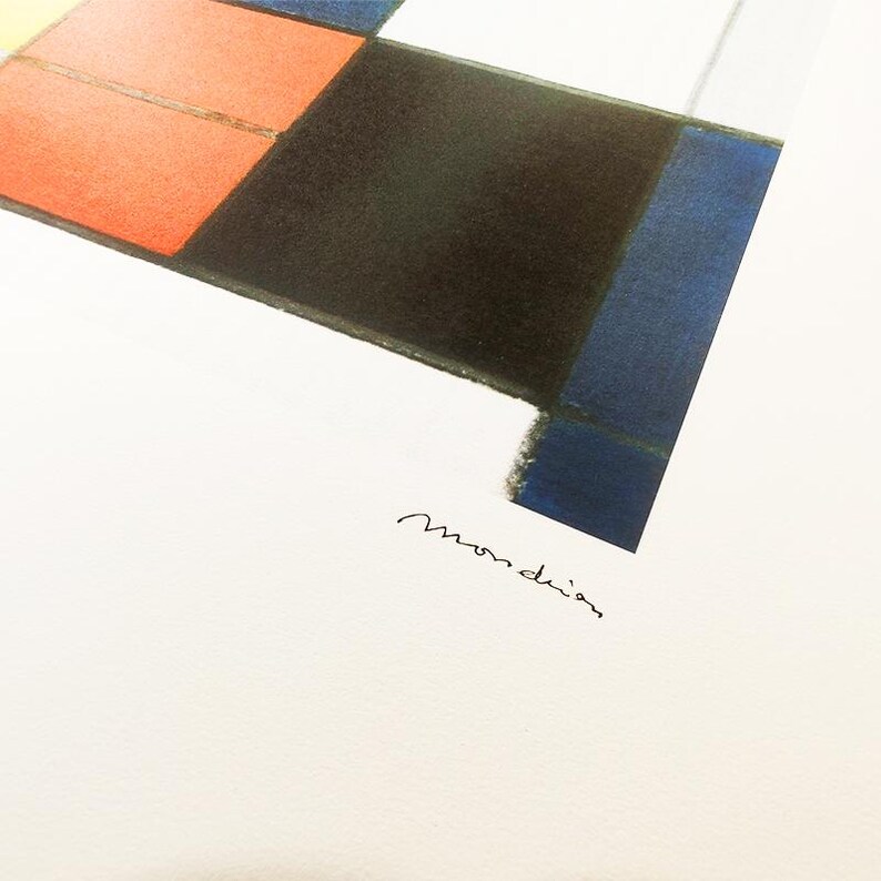 1970S Piet Mondrian Limited Editioin Lithograph Numbered in Pencil. - Etsy