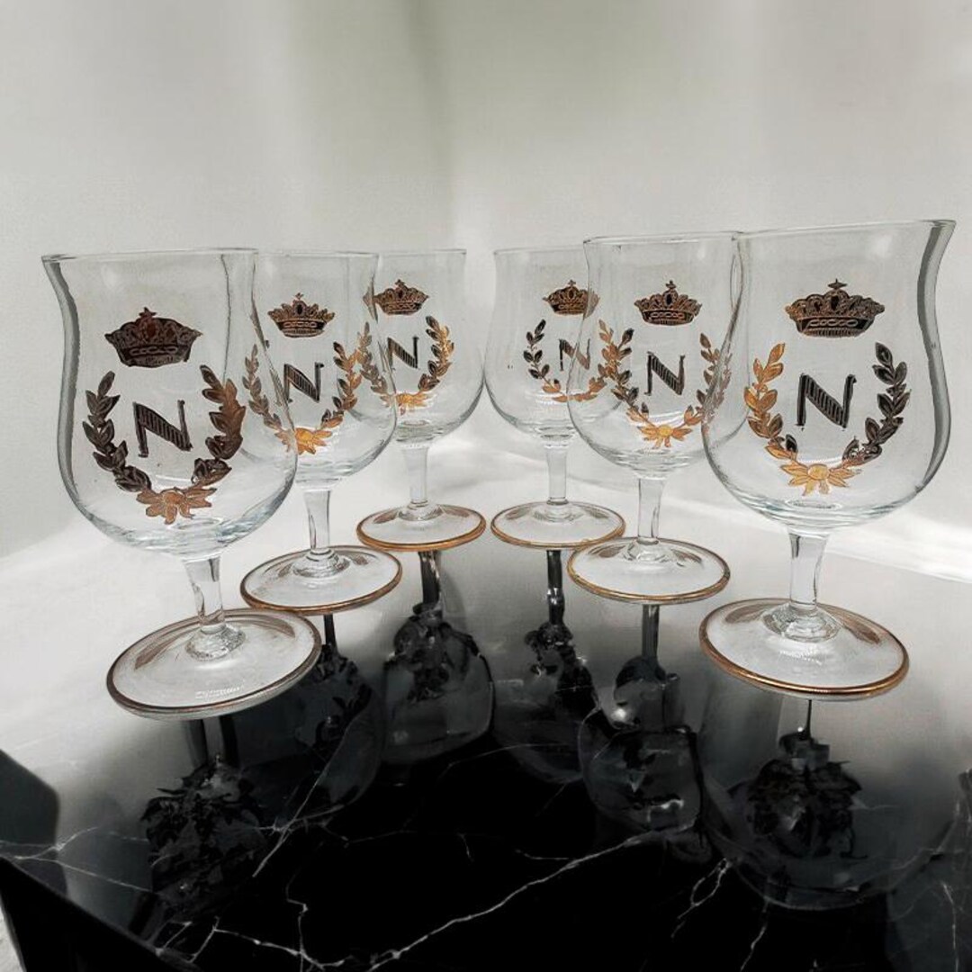 1970s Set of 6 Liquor Glasses by Napoleon With Gold Finishes. - Etsy
