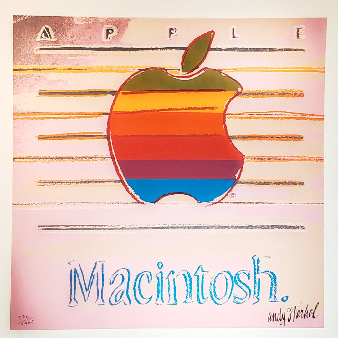 1980s Andy Warhol "apple - Macintosh" Limited Edition Lithograph by ...