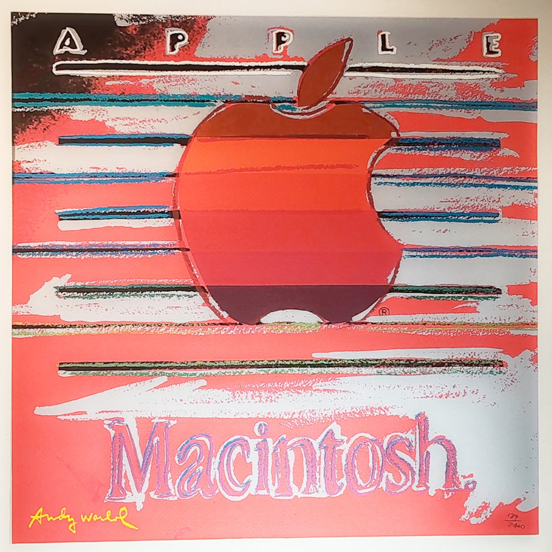 1980S Andy Warhol "apple - Macintosh" Limited Edition Lithograph by ...