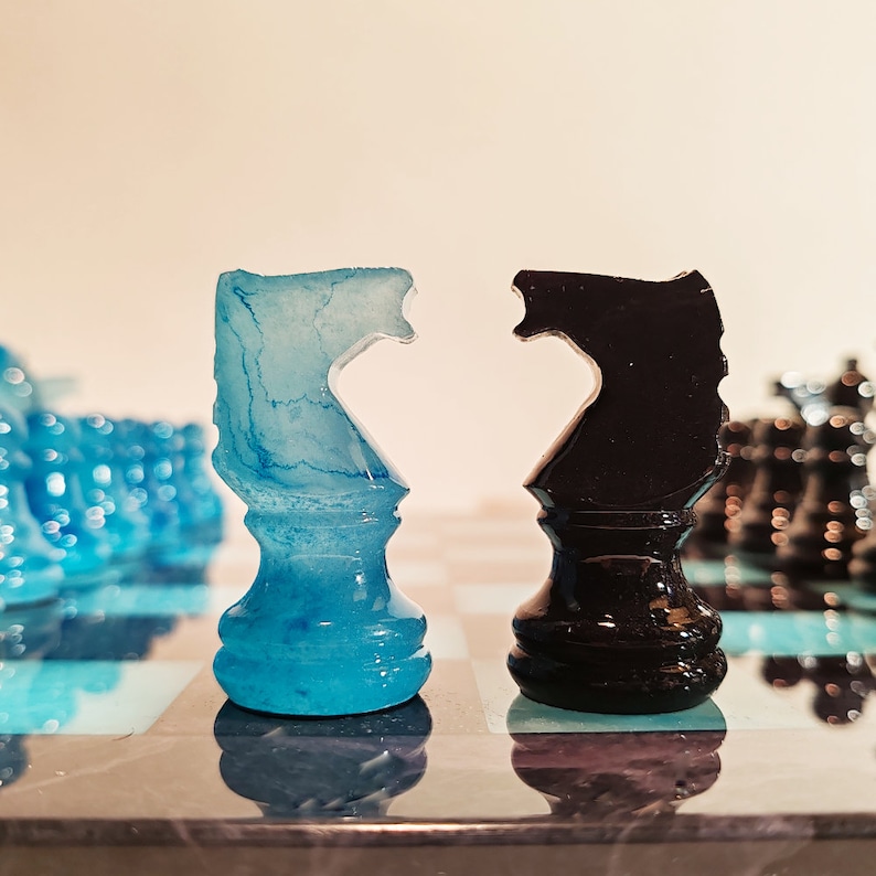 1970s Stunning Chess Set in Genuine Hand Carved Alabaster of Volterra ...