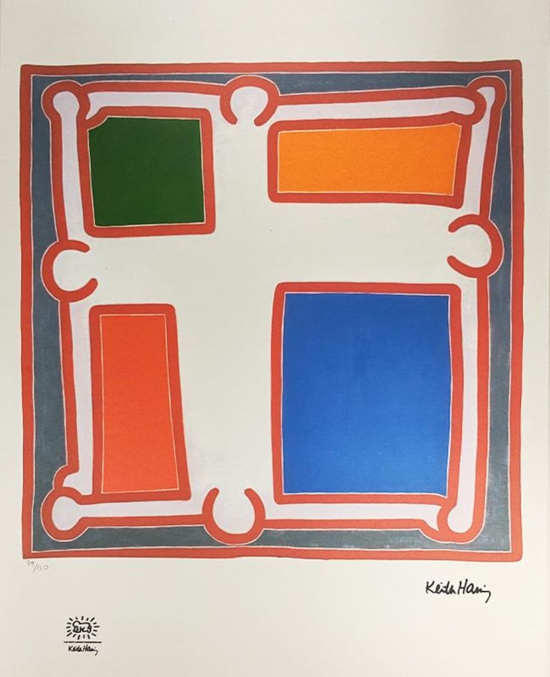 1990s Keith Haring Limited Edition Lithograph - Numbered in Pencil - Etsy