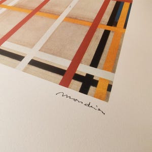 1970s Piet Mondrian Limited Edition Lithograph Numbered in Pencil. - Etsy
