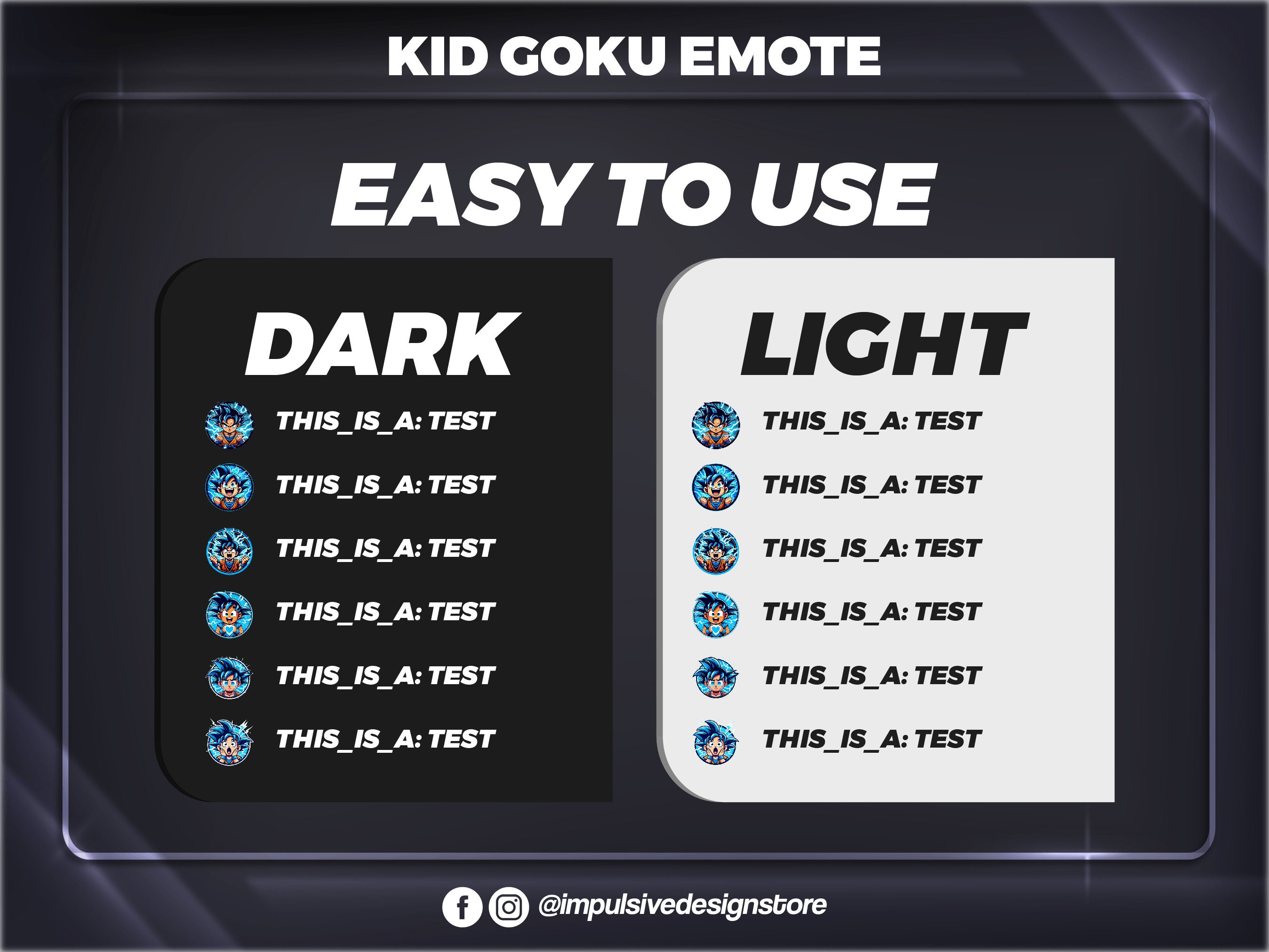 Kid Goku Emote Badges Twitch Sub Badges and Bit Badges Crafted for ...