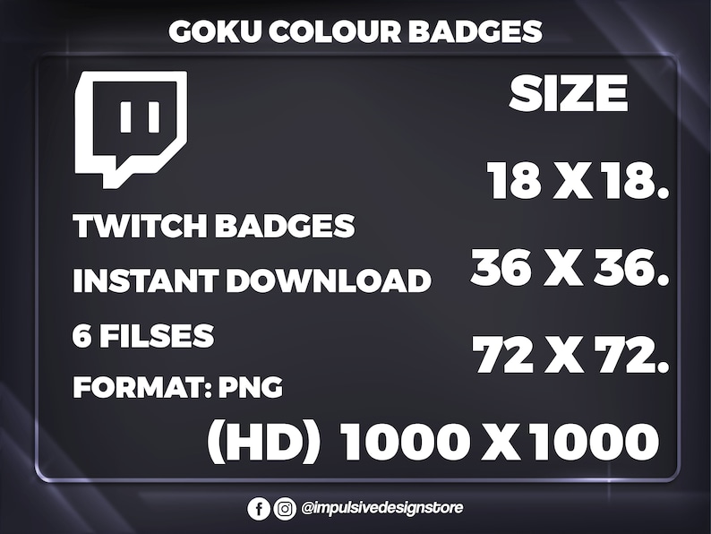 Coloured Goku Badges Twitch Sub Badges and Bit Badges Crafted for ...