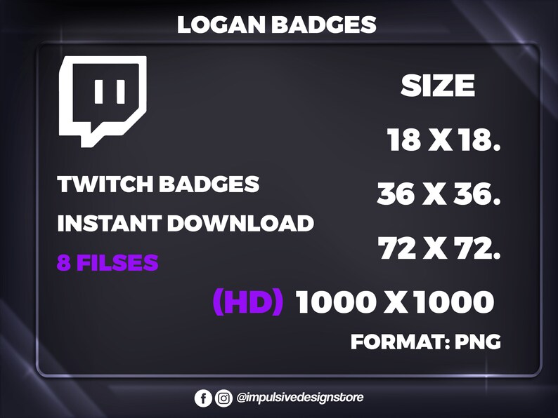 Logan-themed Badges Twitch Sub Badges and Bit Badges Crafted for ...