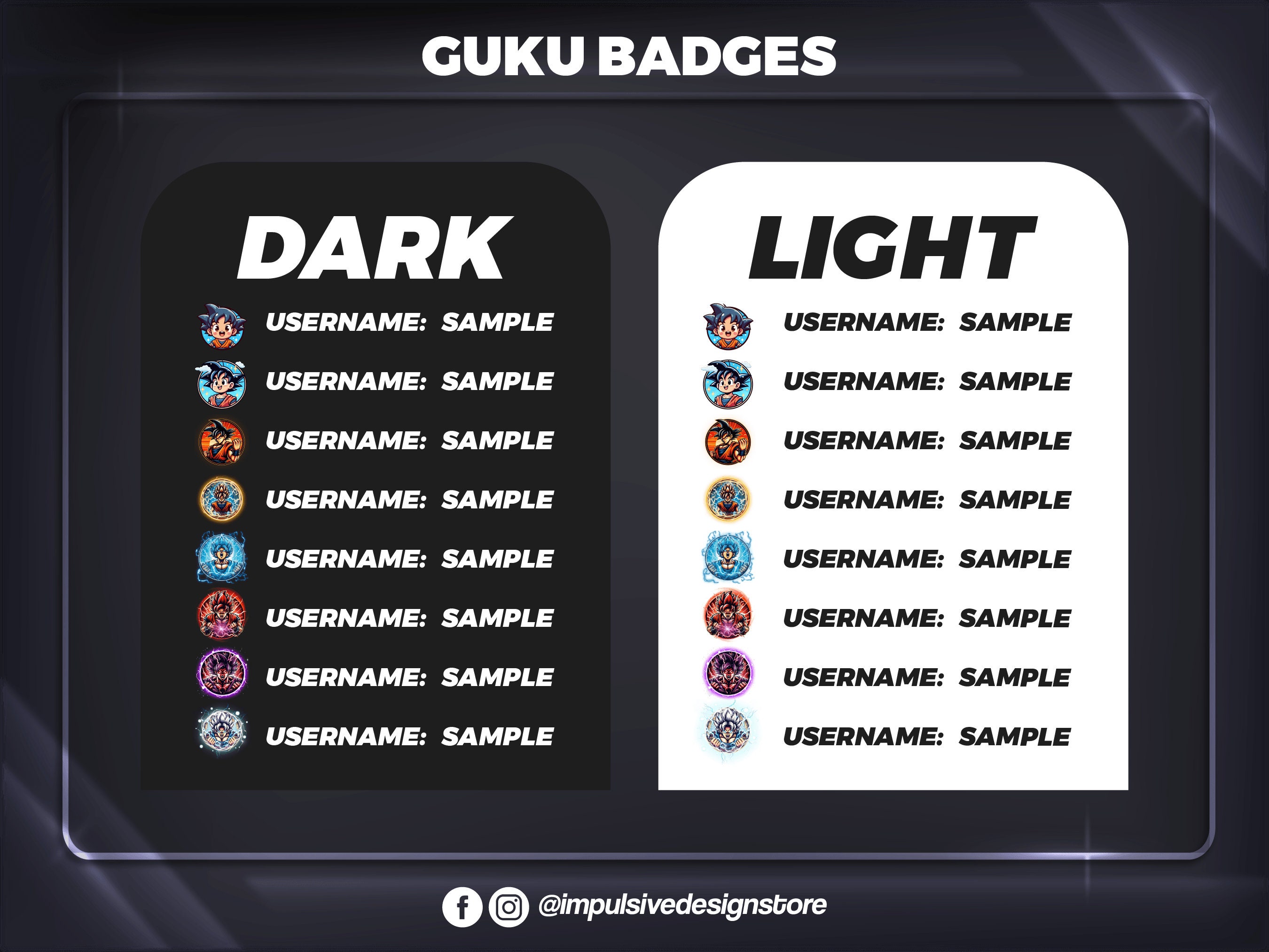 Super Saiyan Goku Badges Twitch Sub Badges And Bit Badges Crafted For ...