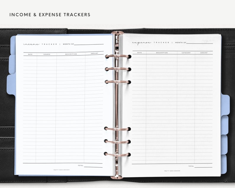 A5 Budget Planner Insert Printable Budget Tracker Sheets Sunday ...