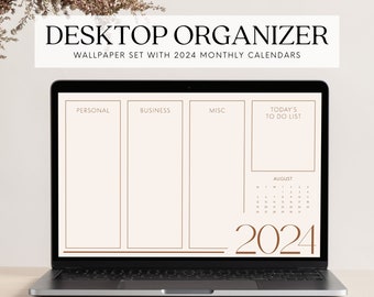 2024 Desktop Wallpaper Calendar, Minimalist Dark Aesthetic Desktop ...