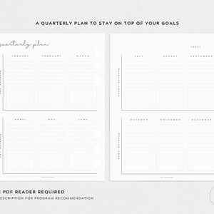 Quarterly Planner Printable Undated 90 Day Goal Setting Worksheet ...