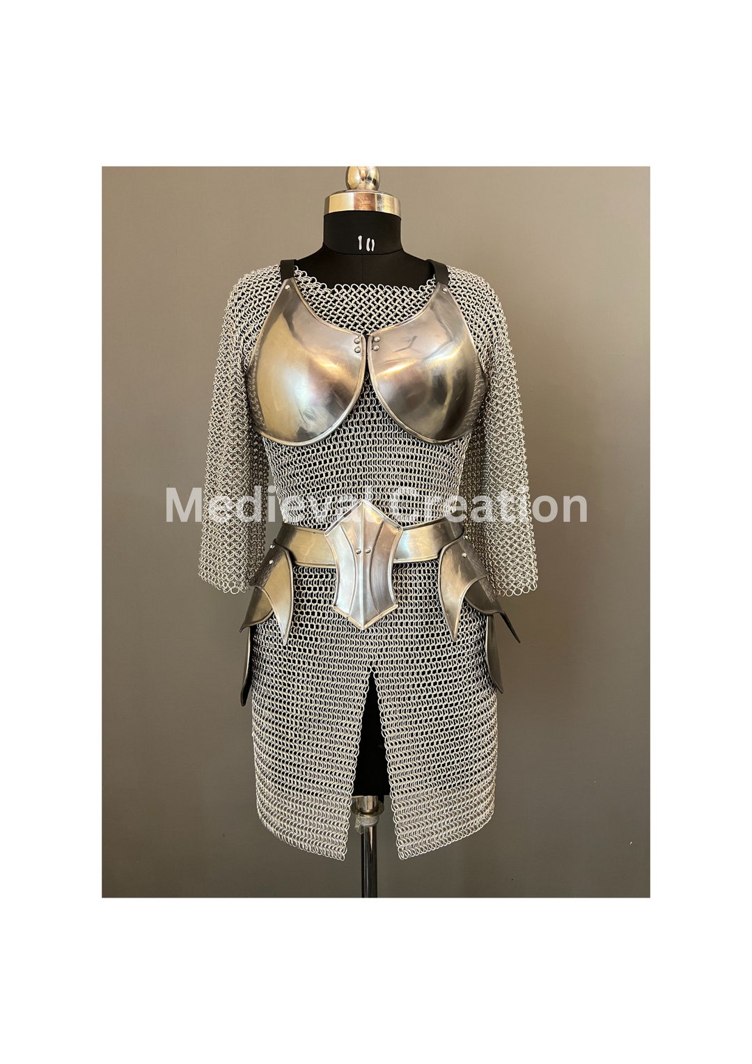Medieval Knight Female Armor, Chainmail Armor, Fantasy Costume, Cosplay ...