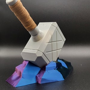 Dice Holder - Thor's Hammer Mjolnir With Base - Etsy