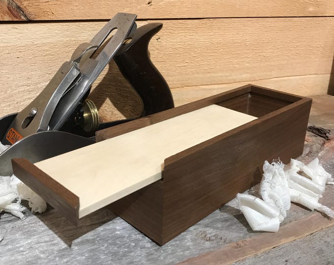 Handmade Solid Walnut Sliding Lid Box - Etsy Canada