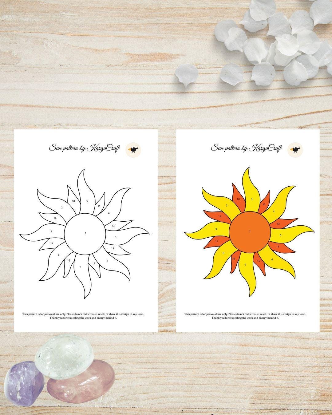 Sun Stained Glass Patterndigital Stained Glass Design, PNG + PDF, Svg ...