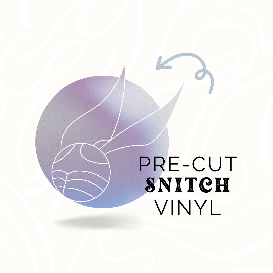 Pre-cut Snitch Pattern Vinyl | Stained Glass Sticker Template | Ready ...