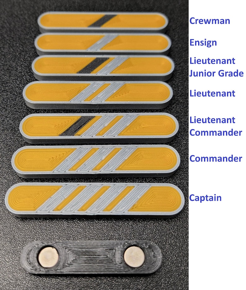 Trek Rank Insignia/pip Sets - Etsy