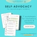 Neurodiversity Affirming Worksheets for Self-advocacy | Counseling, SEL ...