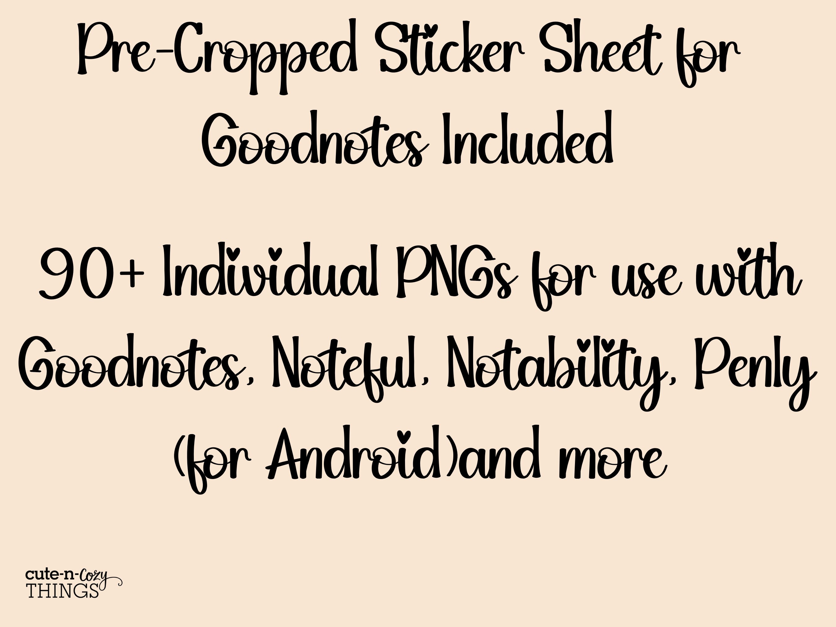 Cute and Cozy Sticker Pack | Everyday Stickers Download PNG ...