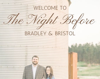The Night Before Rehearsal Dinner Sign - Etsy