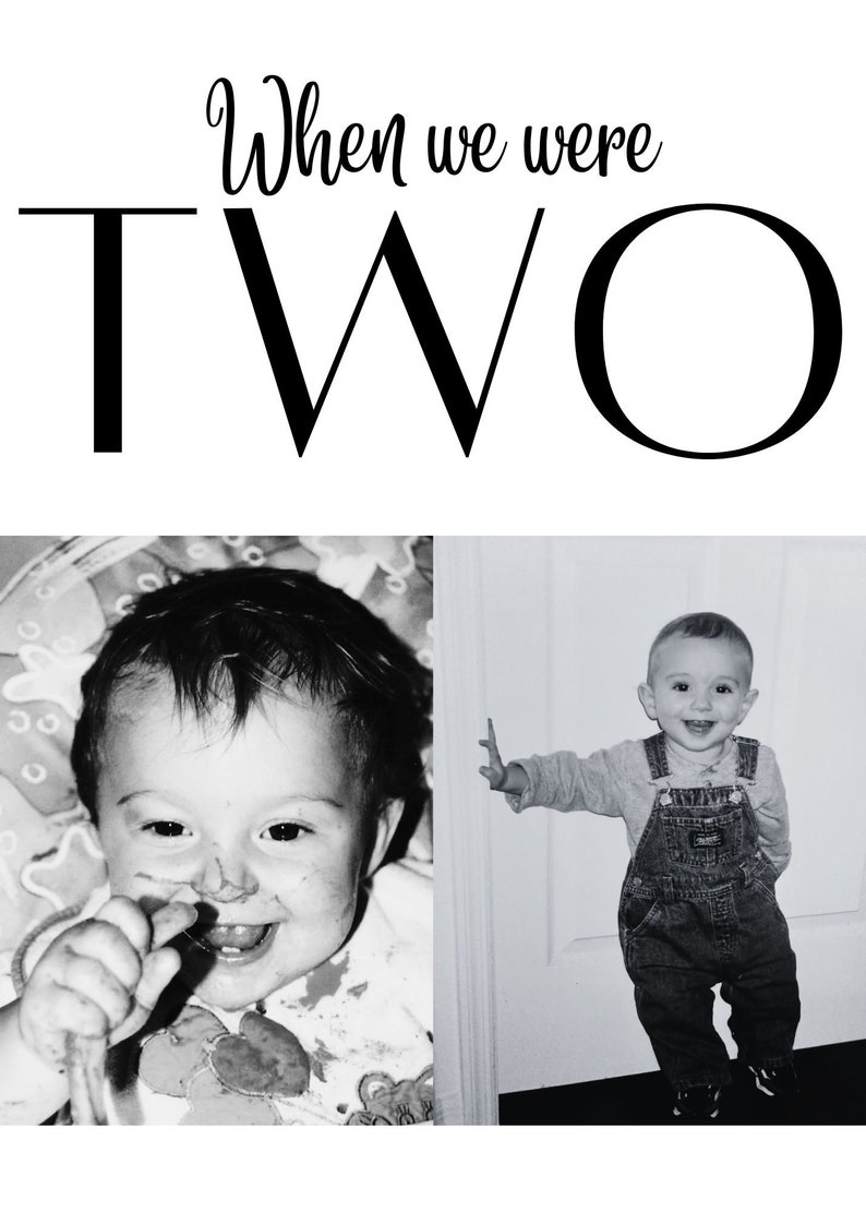 Wedding Table Number Template- "when We Were..." 1-20 - Etsy