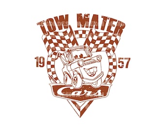 Retro Tow Mater Radiator Springs Png, Tow Mater Png, Retro Mater Png ...