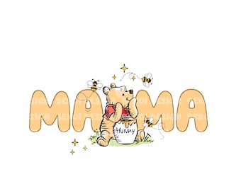 Mama Bear Png, Winnie Mama Png, Winnie the Pooh Mama Png, Png for ...