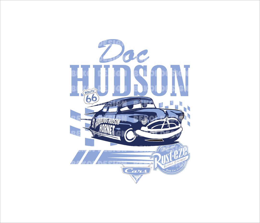 Cars Png Svg, Doc Hudson Png, Route 66 Png, Doc Hudson Svg, Png Cars ...
