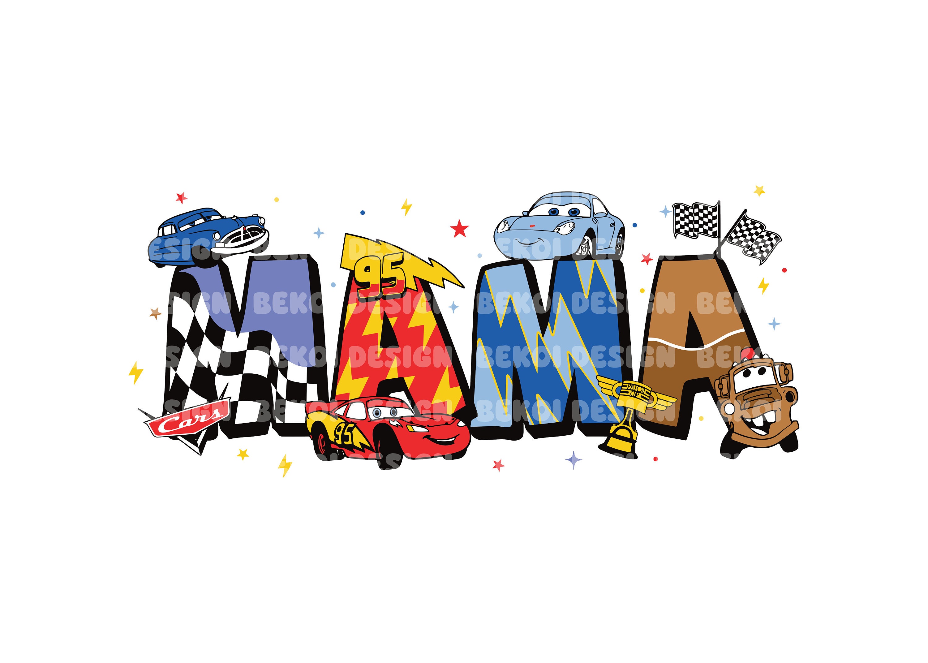 Cars Mama Png, Cars Mother's Day Png, Lightning Mcqueen Png , Cars ...