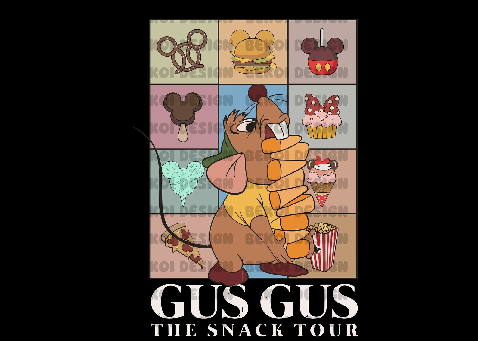 Retro Gus Gus Snack Tour Png, Lookin' Like A Snack Gus Png, Gus Gus ...