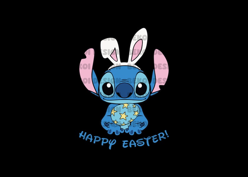 Stitch Easter Png, Stitch Svg, Stitch Easter Svg, Happy Easter Png ...