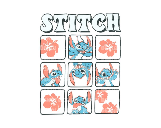 Stitch Minimalist PNG Bundle, Cute Stitch Png, Stitch Family Ohana Svg ...