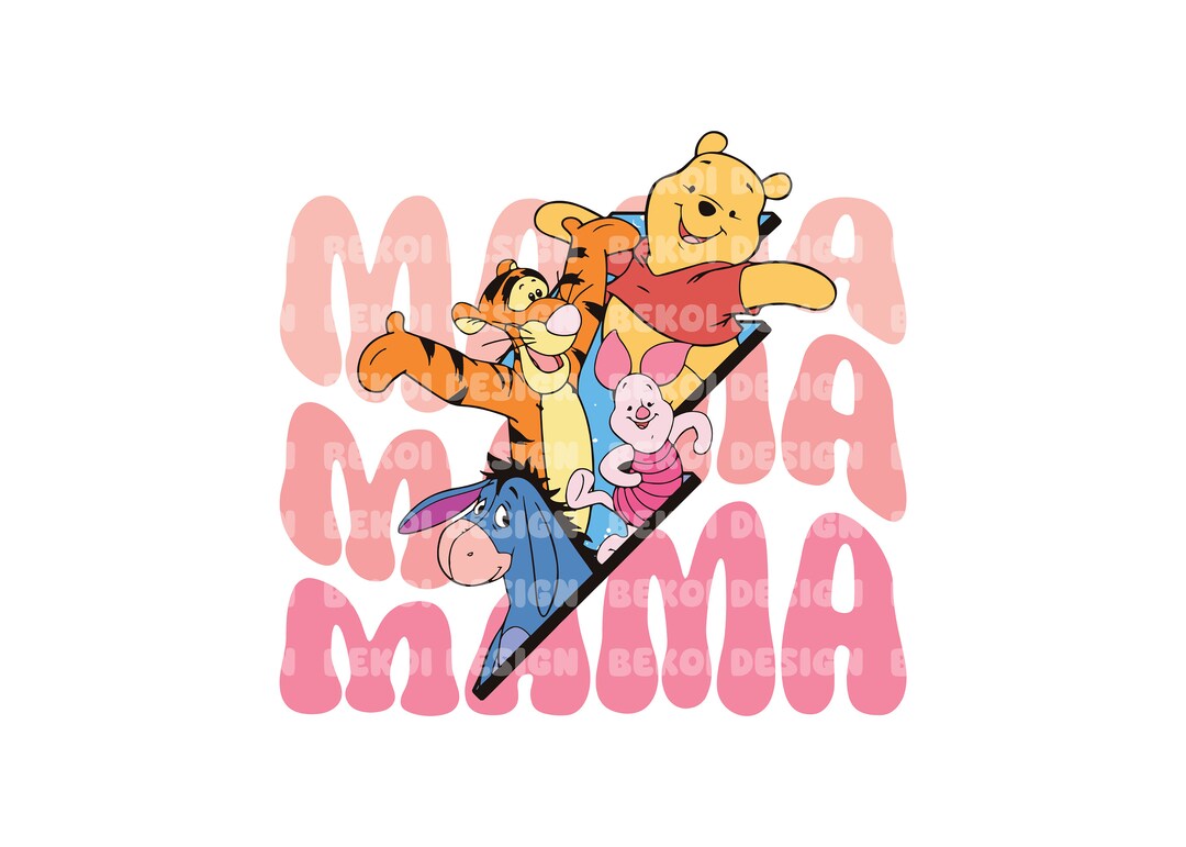 Winnie Balloon Mama Png, Winnie Mama Png, Winnie the Pooh Mama Png, Png ...