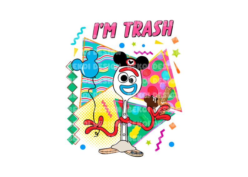I'm Trash Png, Forky Png, Toy Story Png, Funny Toy Story Png, Toy Story ...