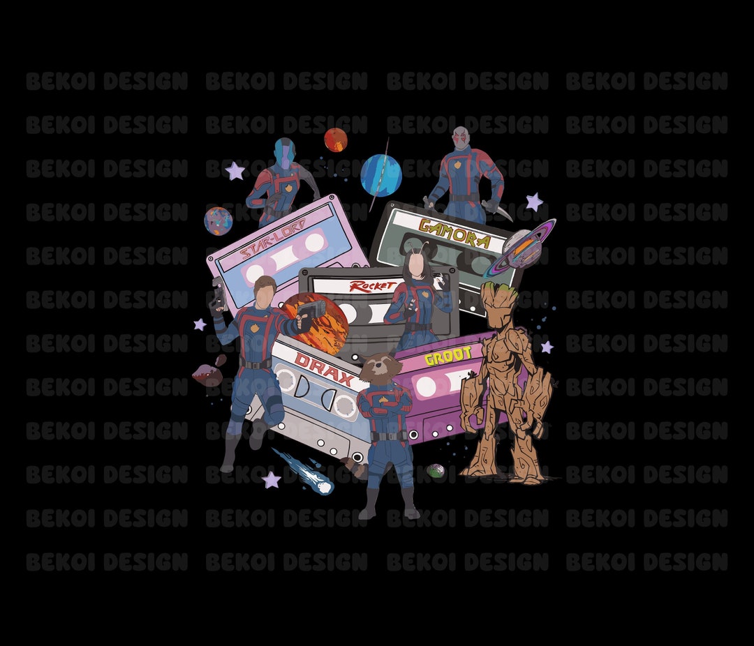 Retro Guardians Galaxy Png Svg, Guardians Galaxy Sublimation Design ...