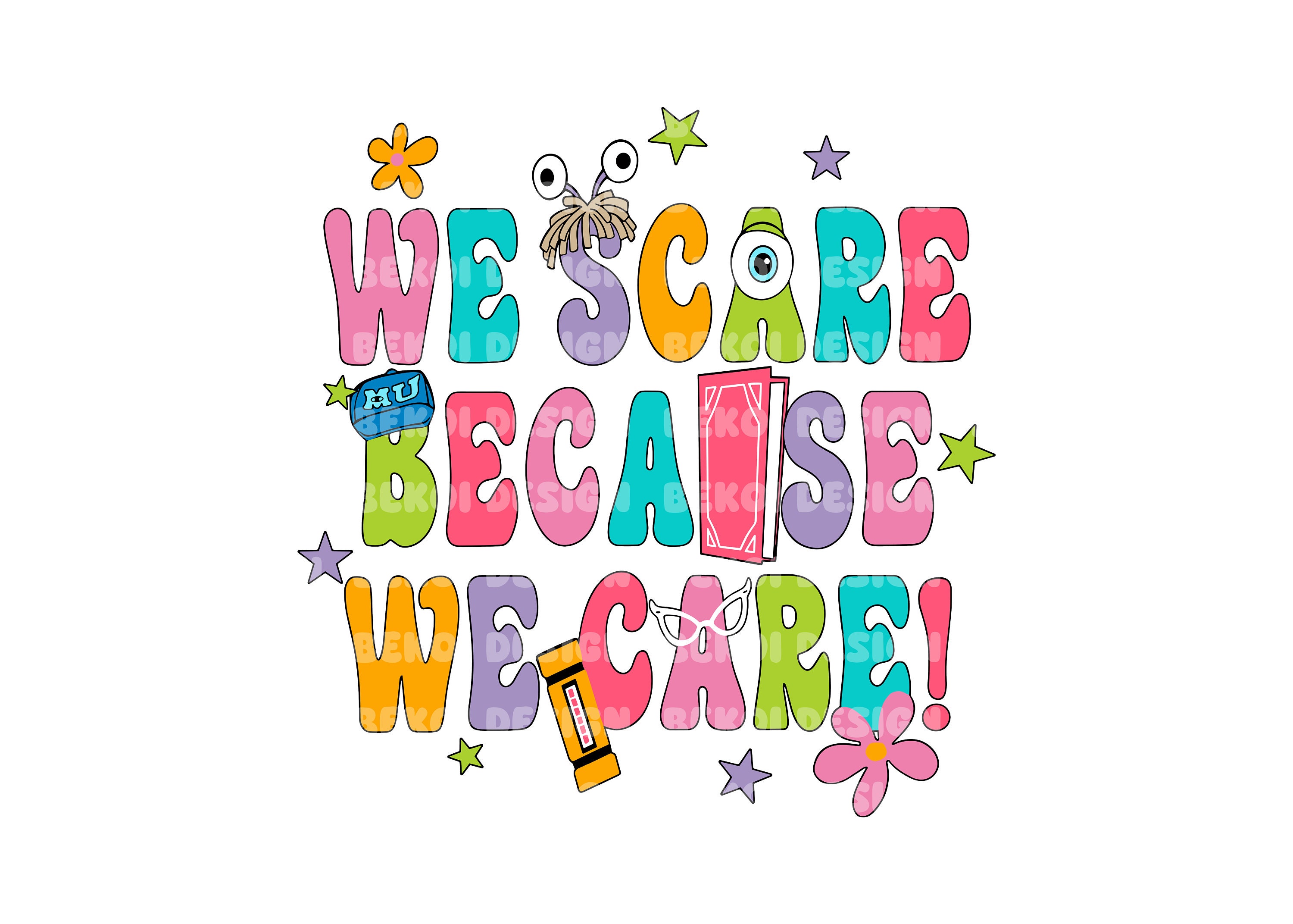 We Scare Because We Care Png, Monsters University Svg, Monsters ...