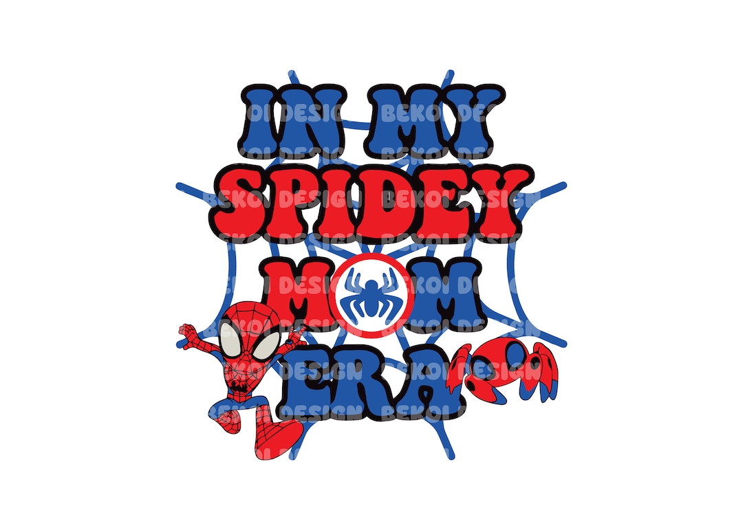 In My Spidey Mom Era Png Svg, Spiderman Svg, Spiderman Png, Spider ...