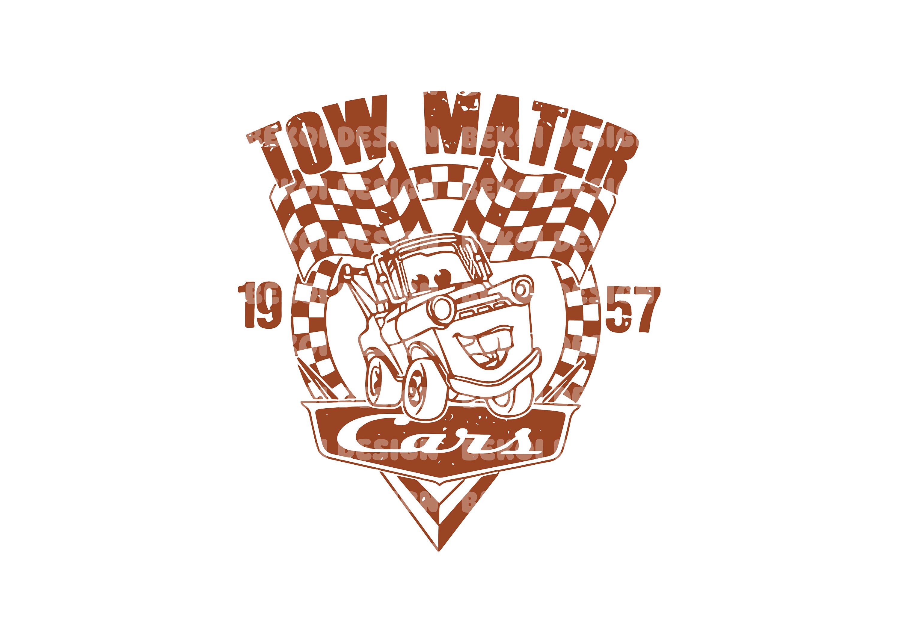 Retro Tow Mater Svg, Tow Mater Png, Retro Mater Png, Mater Png, Mater ...
