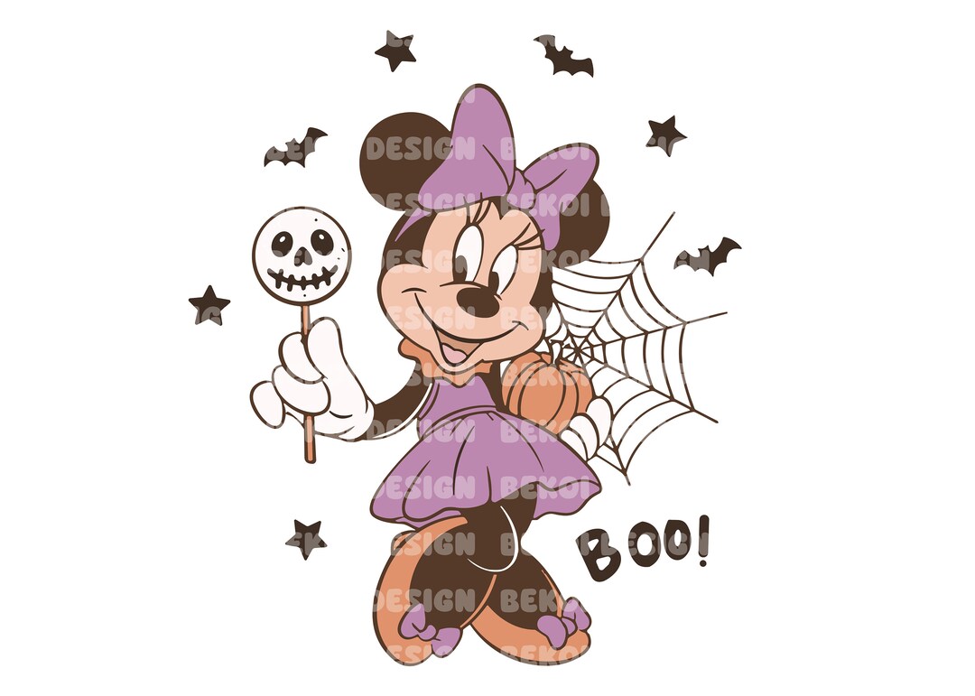 Halloween Mouse and Friends Minnie Png, Minnie Mouse Svg, Halloween Png ...