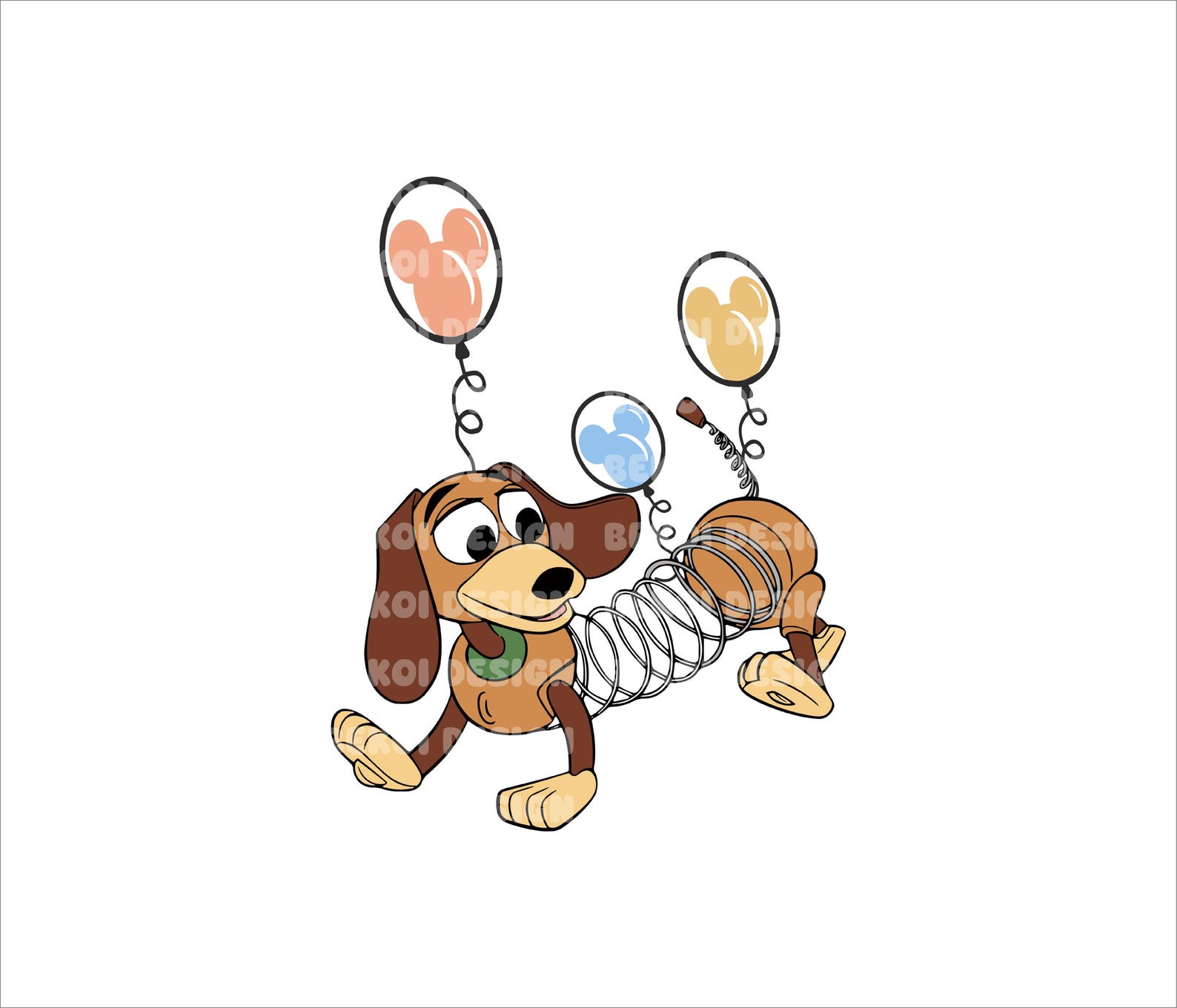 Retro Slinky Dog Png, Slinky Dog Png, Toy Story Png, Sublimation, Toy ...